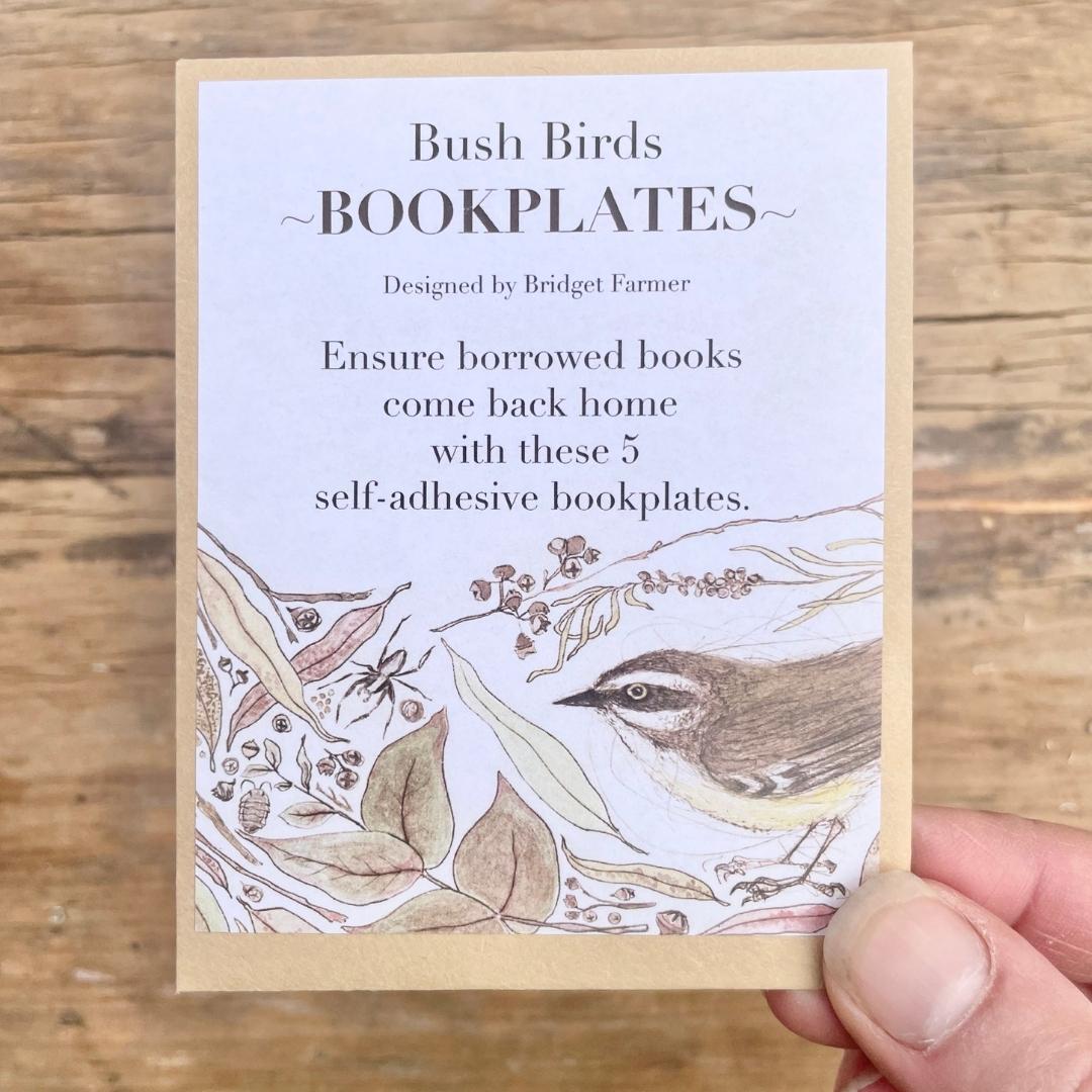 Bush Birds Bookplates - Set of 5 – Bridget Farmer