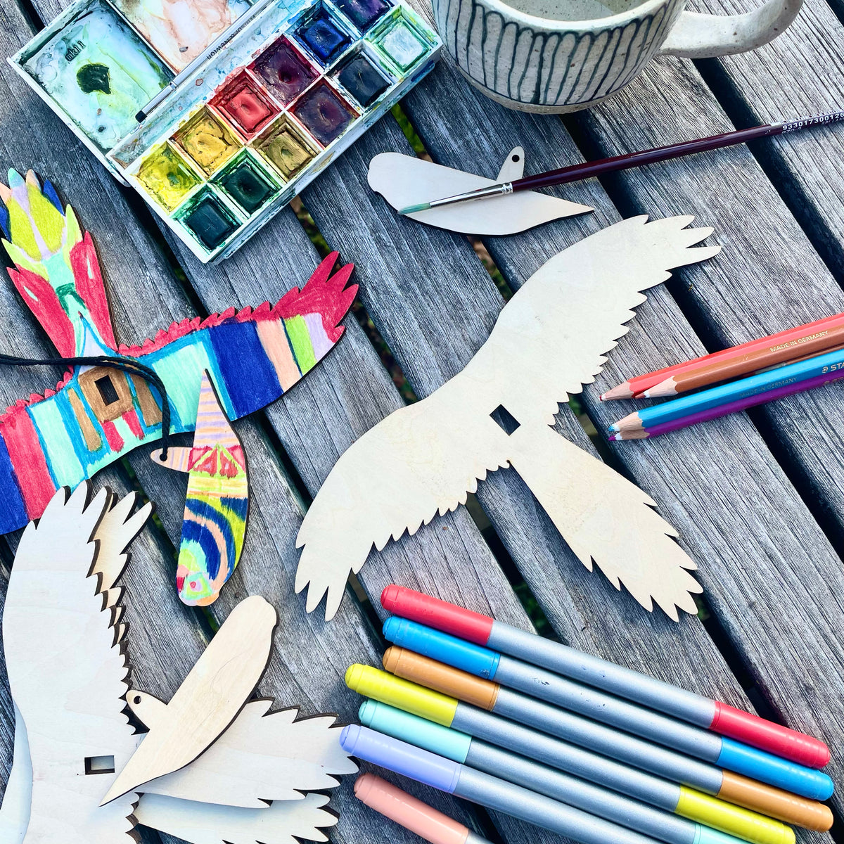 Paint-a-Parrot Craft Kit - Create Your Own Bird Mobile — Bridget Farmer