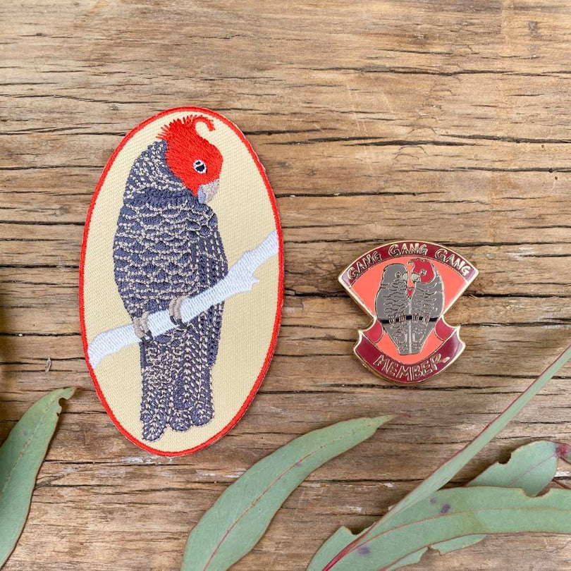 Gang Gang Embroidered Patch – Bridget Farmer