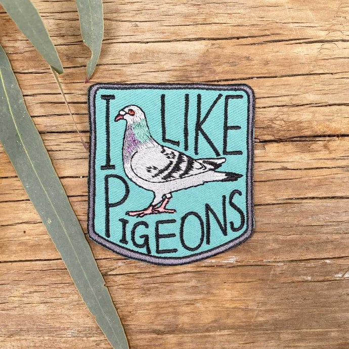 I Like Pigeons Embroidered Patch – Bridget Farmer